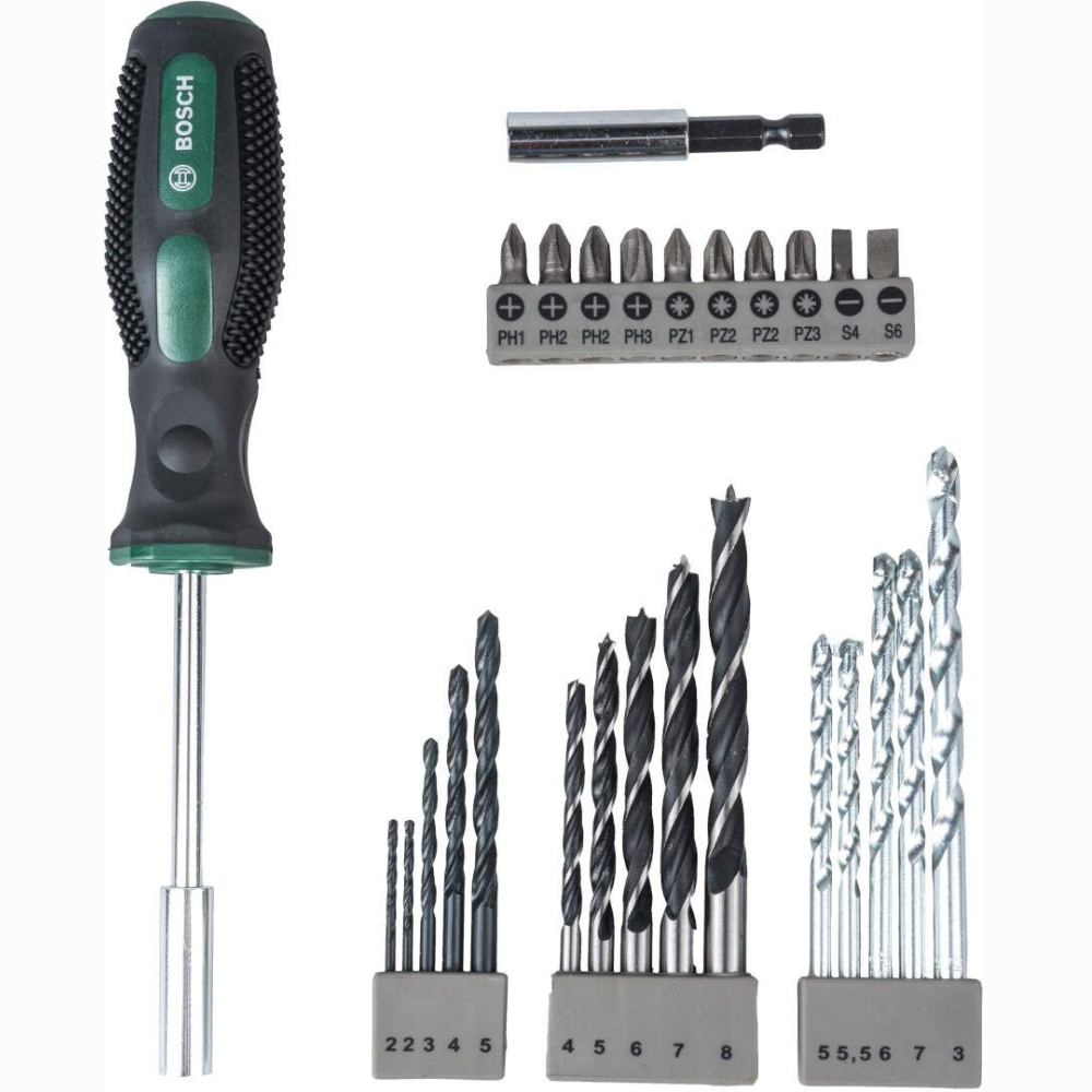 Bosch - 27-delni set burgija i bitova odvrtača - 2607017201 | Mixal