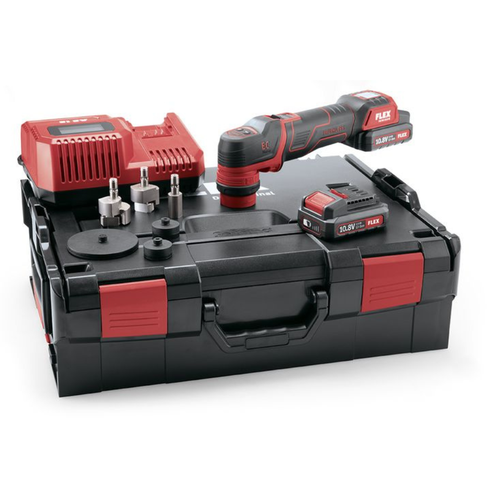FLEX Akumulatorska ugaona polirka PXE 80 10.8-EC / 2.5 Set, 418102 | Mixal