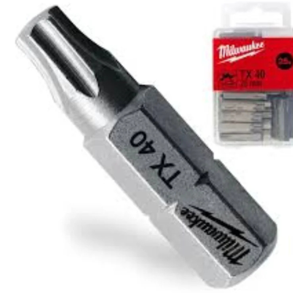 MILWAUKEE - Set bitova, TX40 x 25 mm, 25 kom. - 4932399600 | Mixal