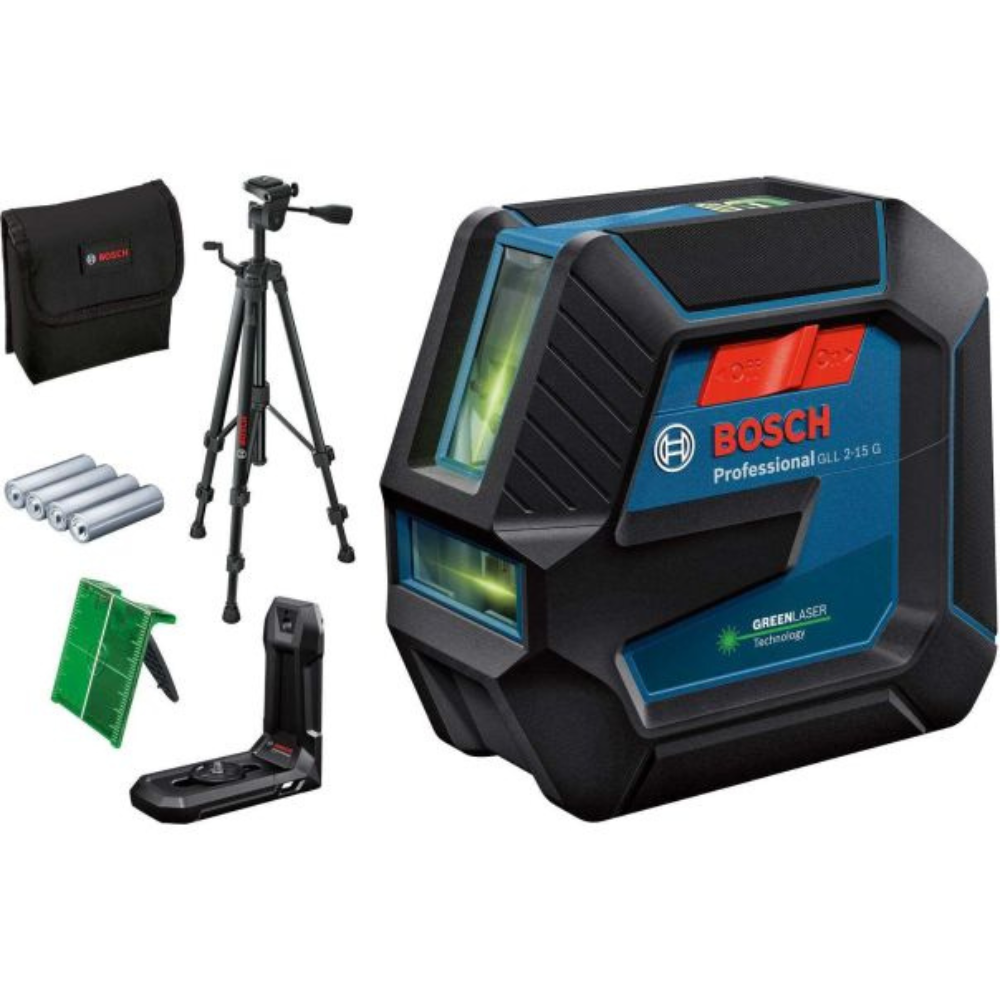 Bosch - Linijski laser sa zelenim zrakom GLL 2-15 G sa stativom i ...