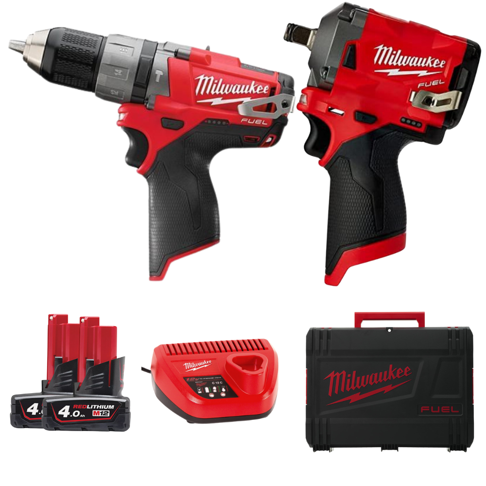 Milwaukee - Set akumulatorska alata, aku bušilica 12V M12 FPD, udarni ...