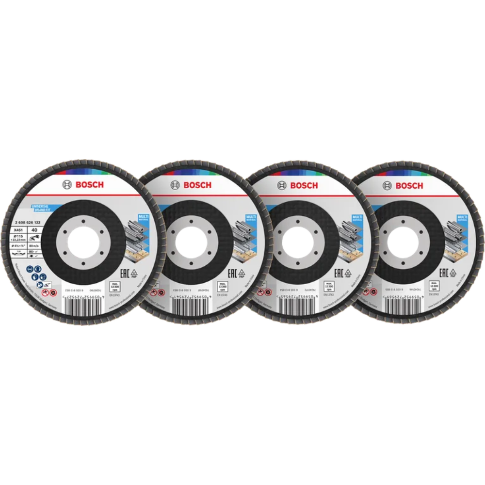 Bosch - X451 Lamelasti disk Ø115 T29 Mešovita granulacija 60 kom ...